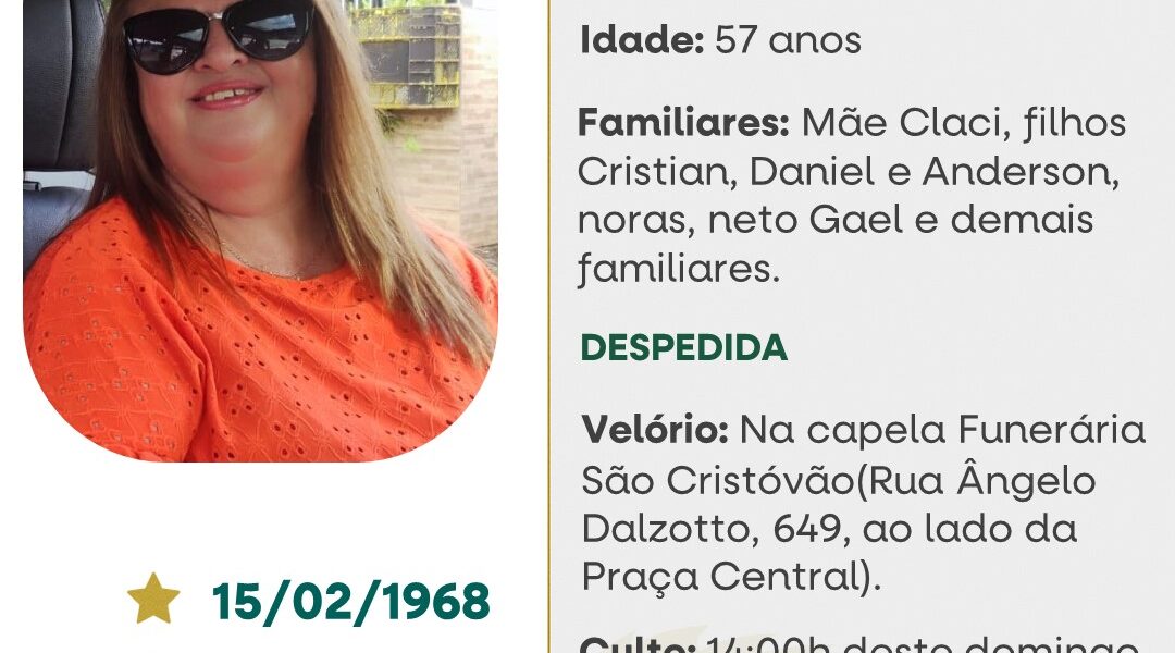 Obituário: Olga Maria Kunert – Tapejara Agora